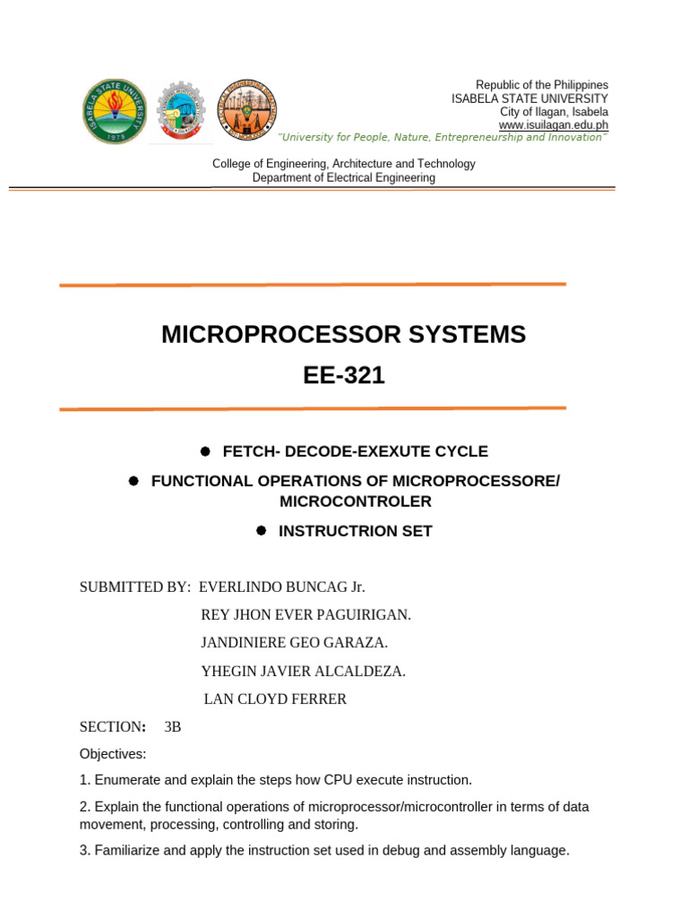 Microprocessor Fetch-Decode-Execute Cycle | PDF | Central Processing Unit | Computer Data Storage