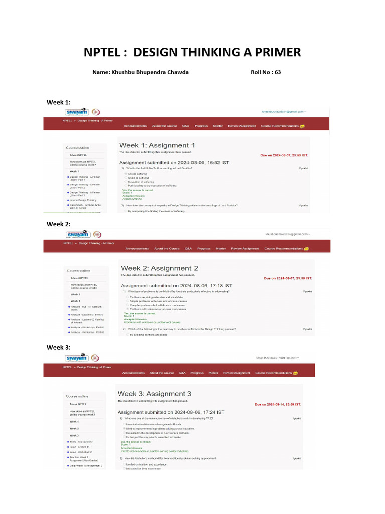 NPTEL Designthinking | PDF