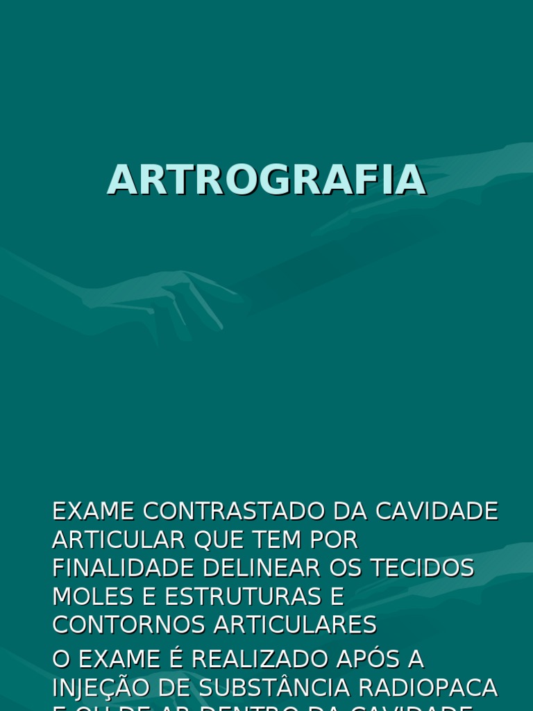 ARTROGRAFIA | PDF | Ciências e Matemática | Tecnologia e Engenharia