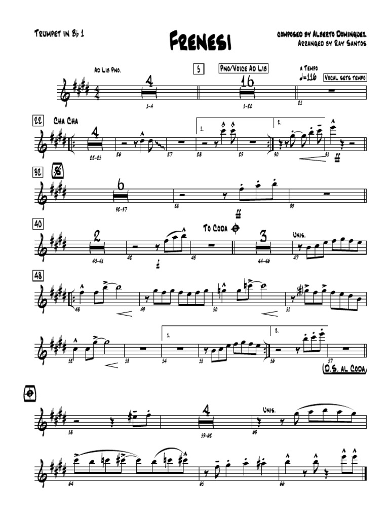 FRENESI Trompeta 1 | PDF