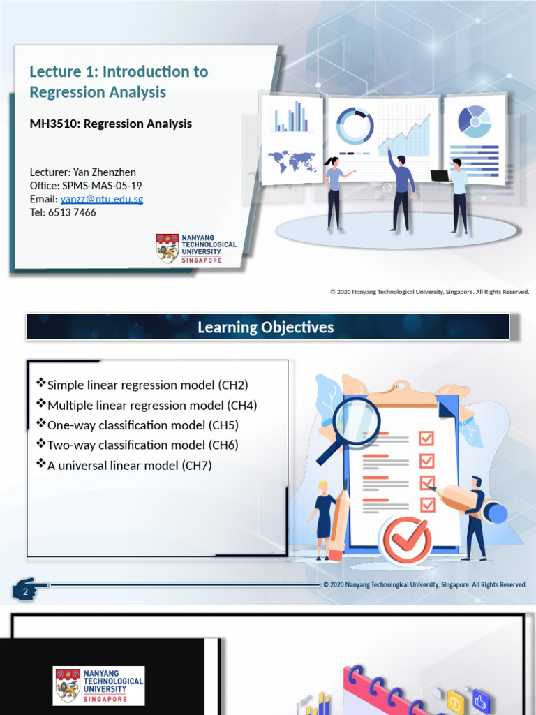 MH3510 PPT Lecture1IntroductionRegressionAnalysis | PDF | Dependent And Independent Variables ...