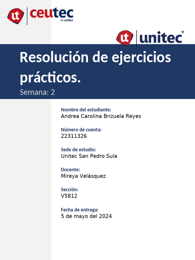 Tarea2 1AndreaBrizuela22311326 | PDF