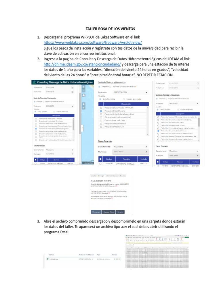 Guia Previa Taller Rosa de Los Vientos | PDF