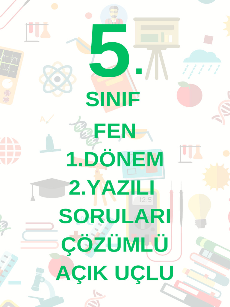 ---yazilihocam.com------5.sinif fen 1.dönem 2.yazılı soruları yeşil yeni müfredat | PDF