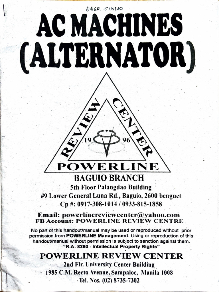 Ac Generator Powerline | PDF