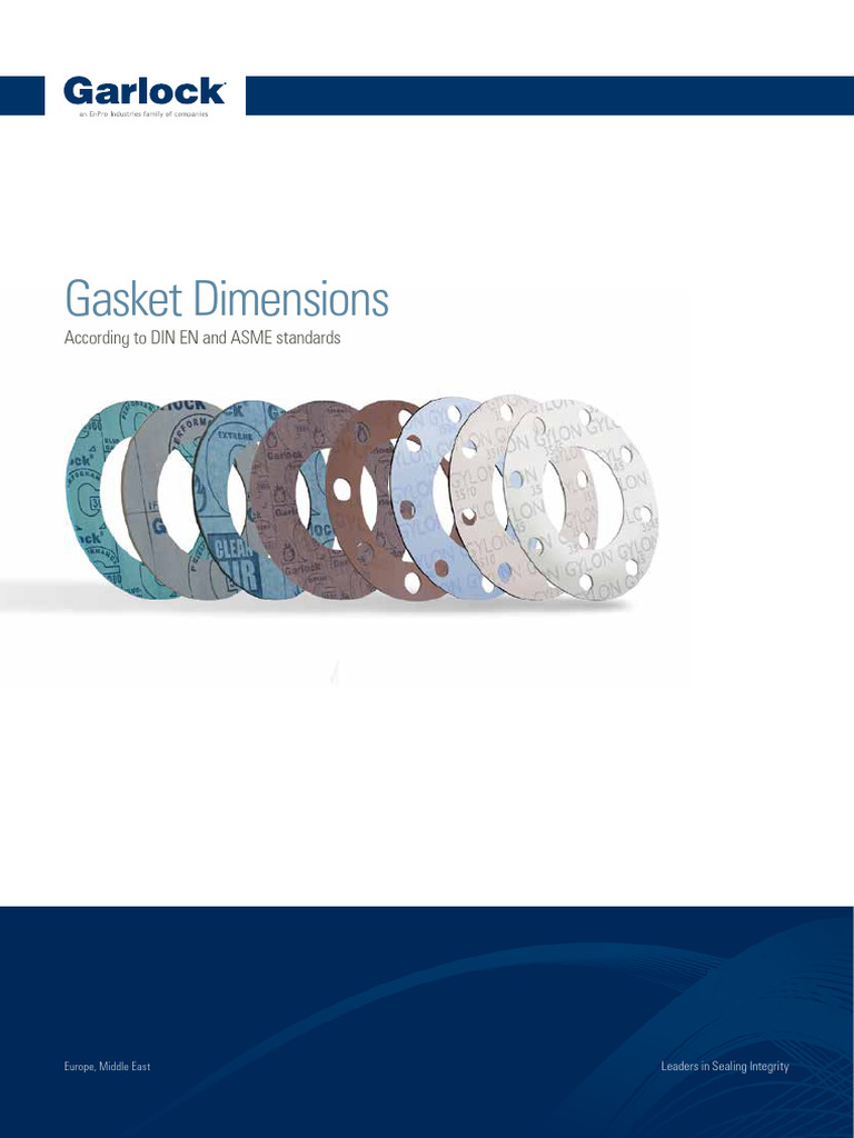 Garlock Catalog Gasketing Gasket-Dimensions | PDF | Mechanical Engineering
