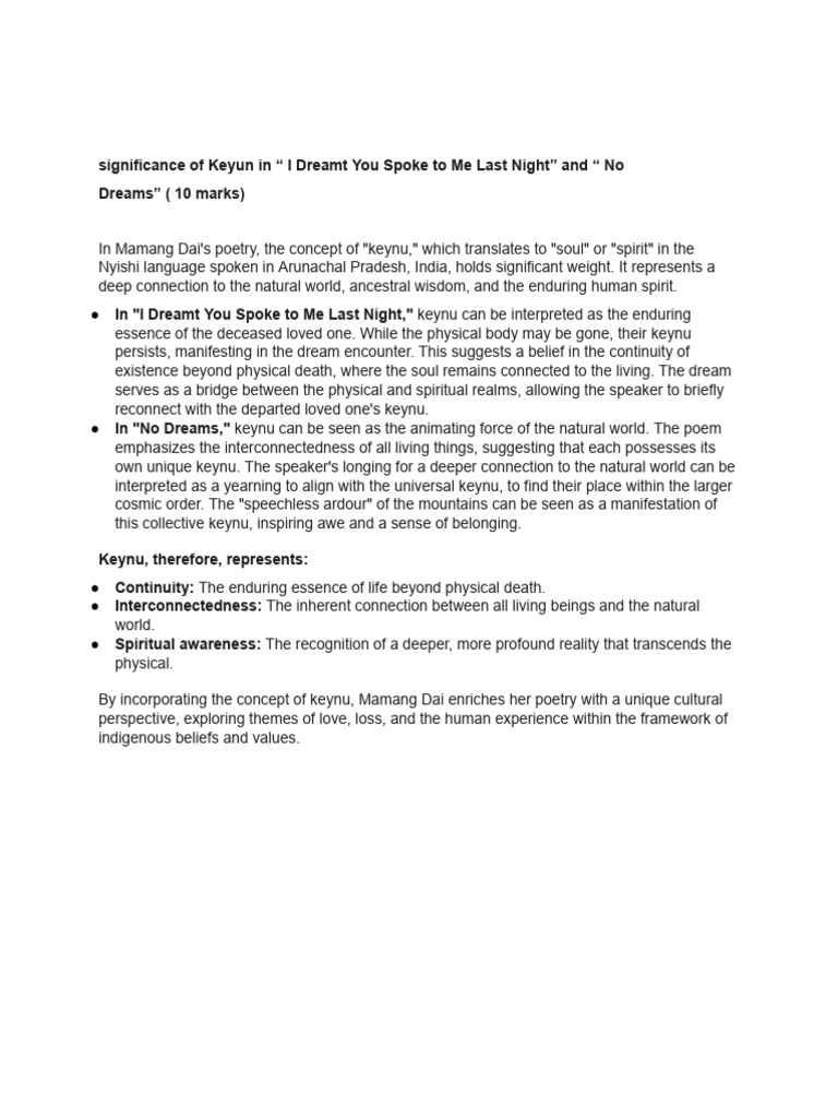 Keyun in “ I Dreamt. | PDF