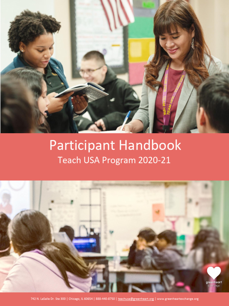 Teach USA Participant Handbook 2021 | PDF | Travel Visa | Payments