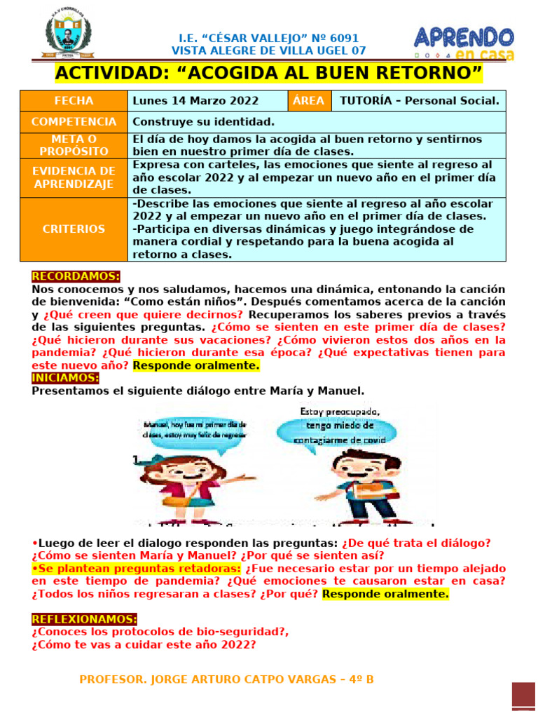 TUTORIA Lunes 14 Marzo | PDF