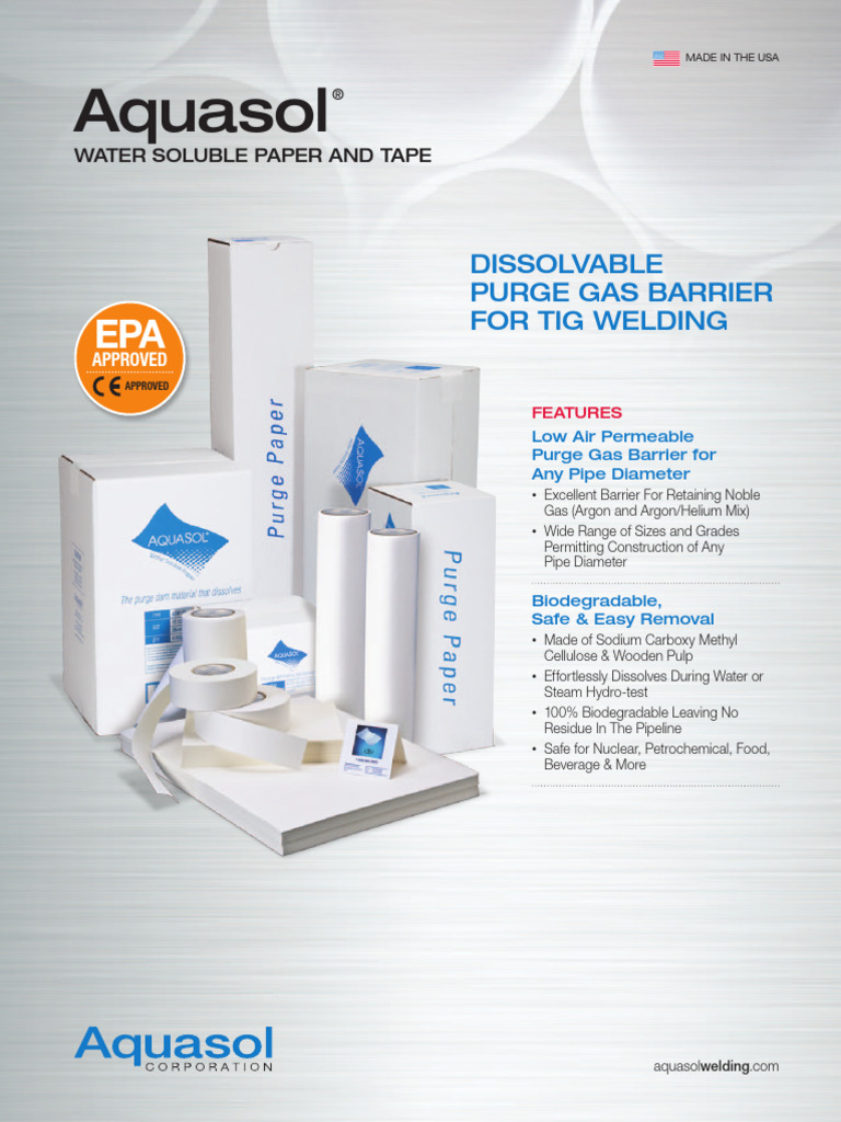 Aquasol® Water Soluble Purge Solutions | PDF | Pipe (Fluid Conveyance ...