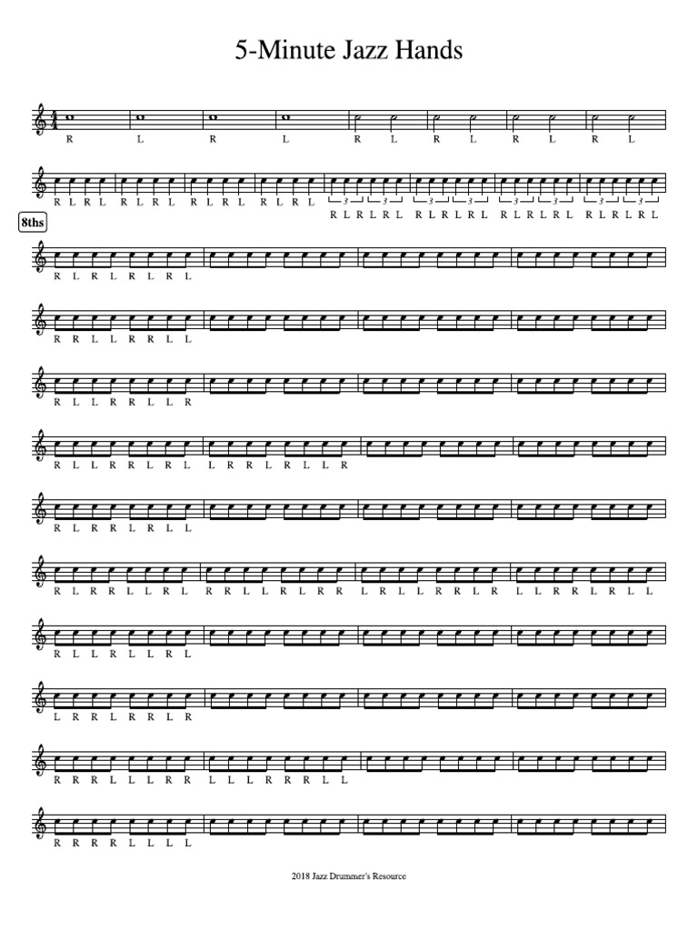 5 Minute Jazz Hands | PDF