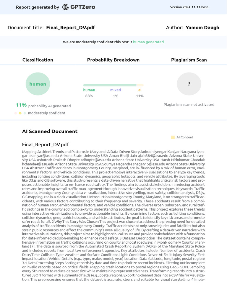 Maryland Traffic Accident Analysis Report | PDF | Traffic Collision ...