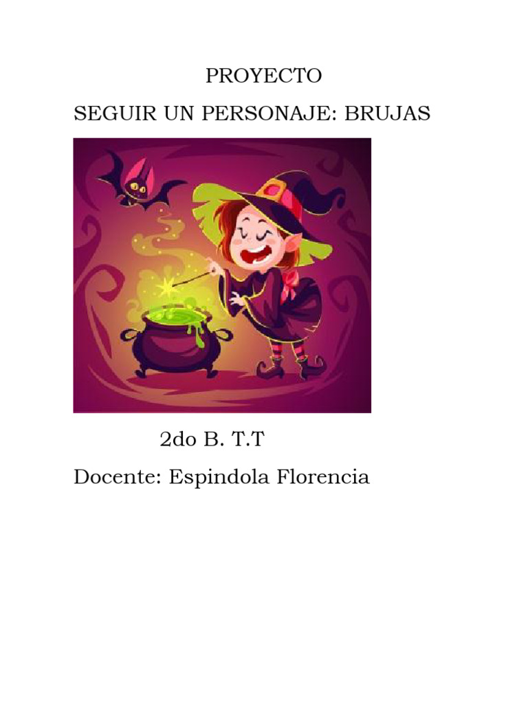 Proyecto de Lectura: Brujas Infantiles | PDF | Brujería | Cuentos