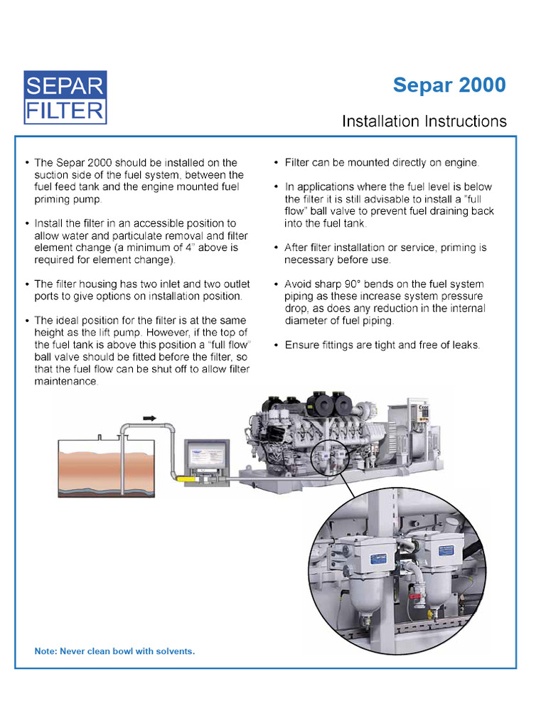 Separ Installation Instructions | PDF