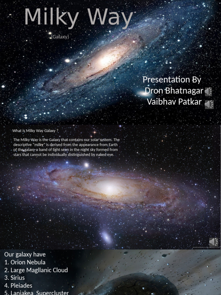 Milky Way Galaxy PowerPoint Presentation | PDF | Planets | Solar System