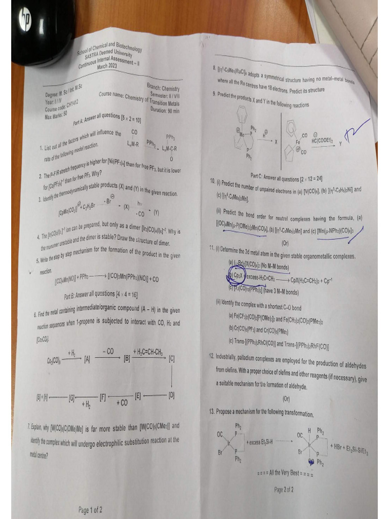 Transition Old QP | PDF