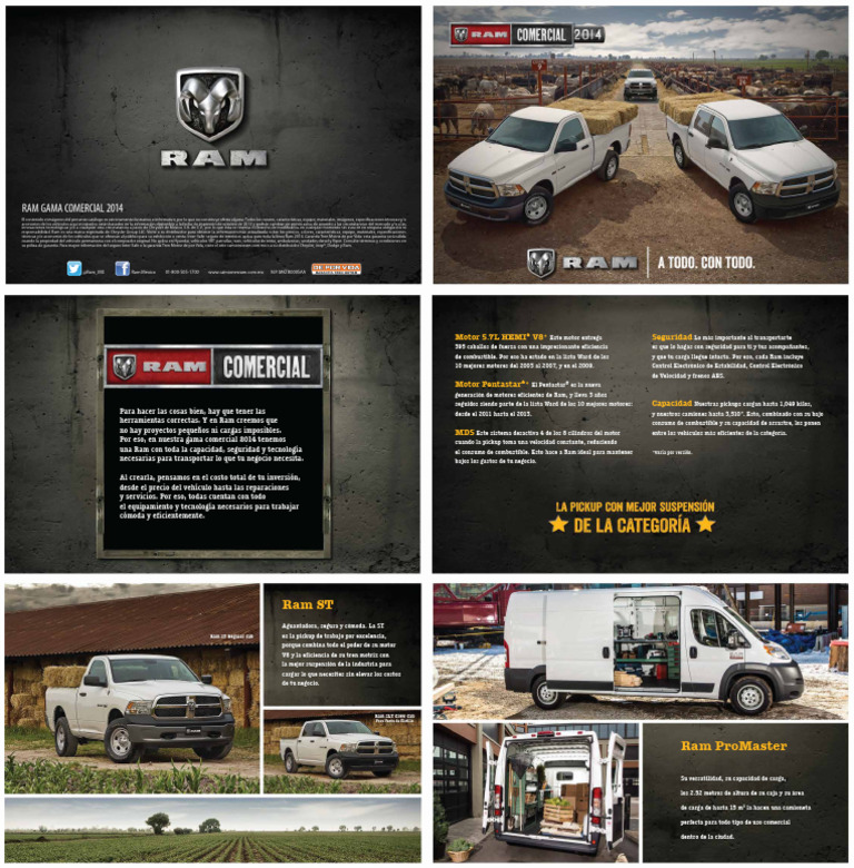 Ram Gama Comercial 2014 | PDF | Camión | Tracción en las cuatro ruedas