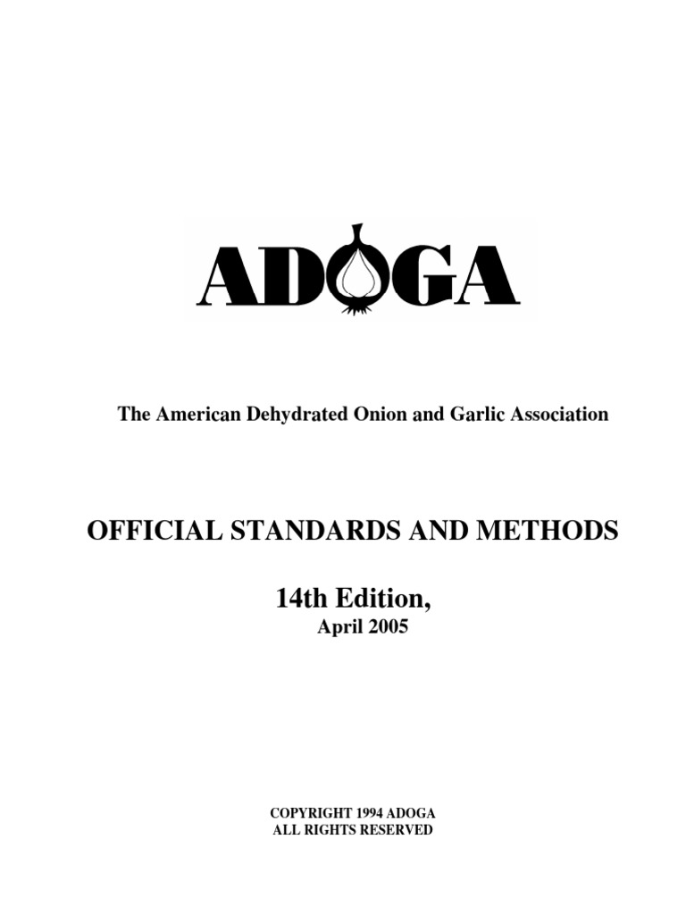 ADOGA Manual 14th Edition | PDF | Pesticide | Onion
