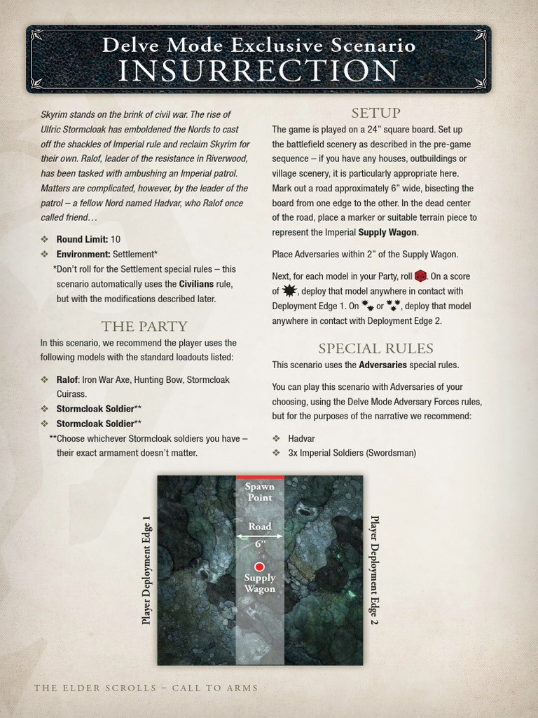 Elder Scrolls: Call to Arms Scenario | PDF | Military