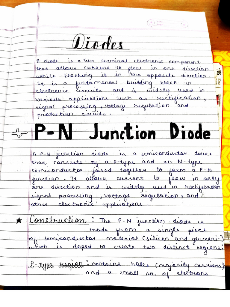 Physics Assignment Diode | PDF