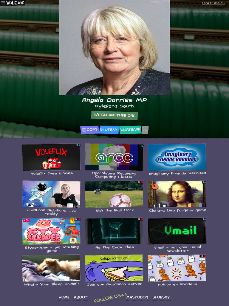 Angela Dorries MP: Projects and Games | PDF