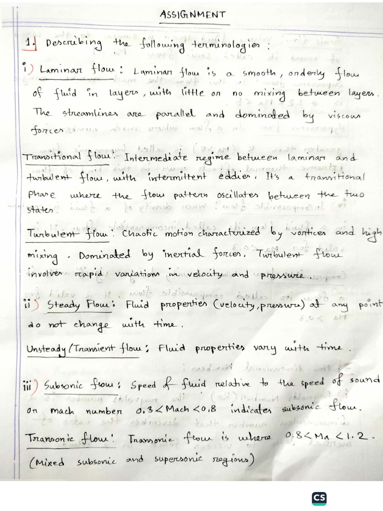 Fluid Assignment 2020339018 | PDF