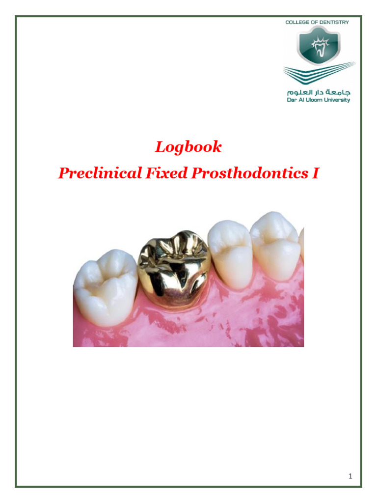 Logbook Final 2024.PDF 416 | PDF | Dentistry | Prosthodontics