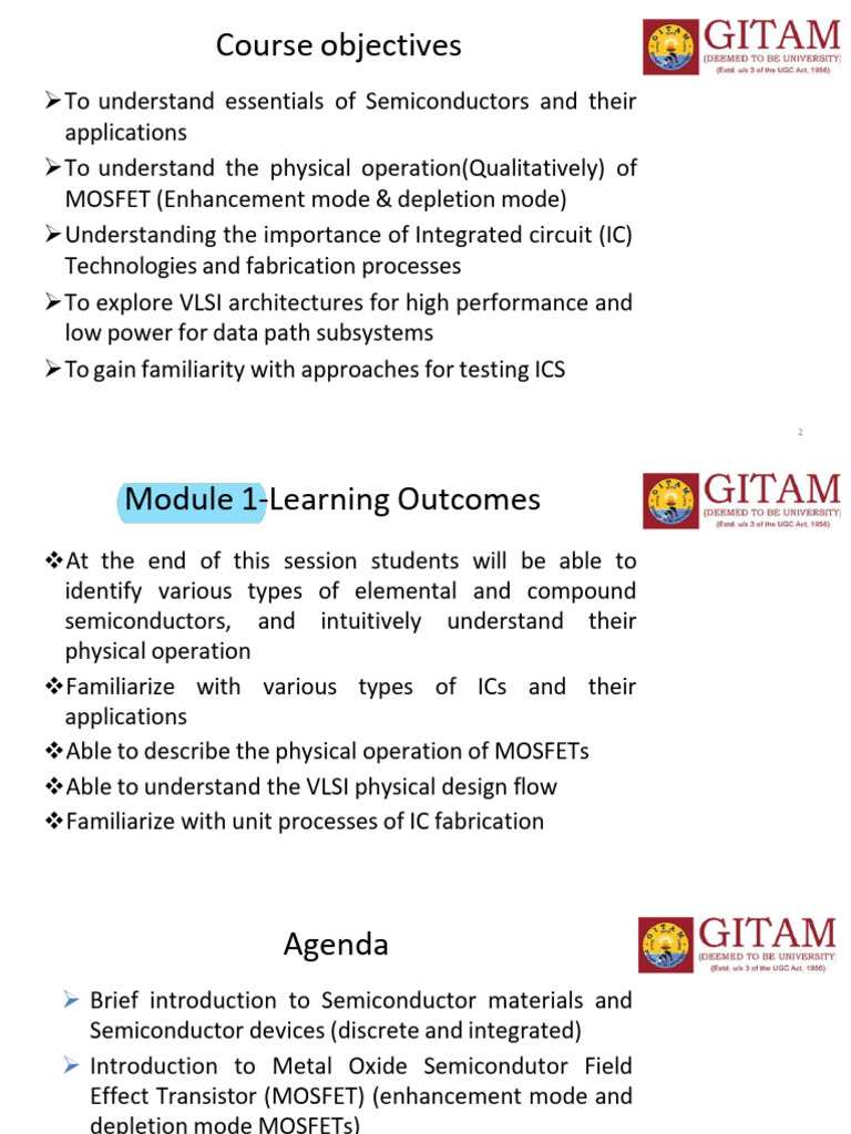 VLSI Module 3 | PDF | Field Effect Transistor | Mosfet