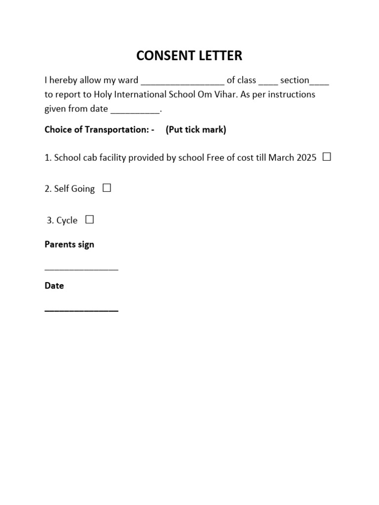 Consent Letter | PDF