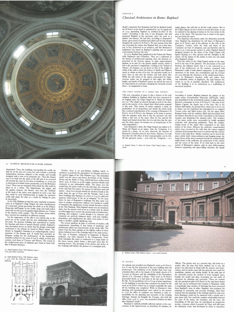 Lotz, W. Classical Architecture in Rome - Raphael | PDF