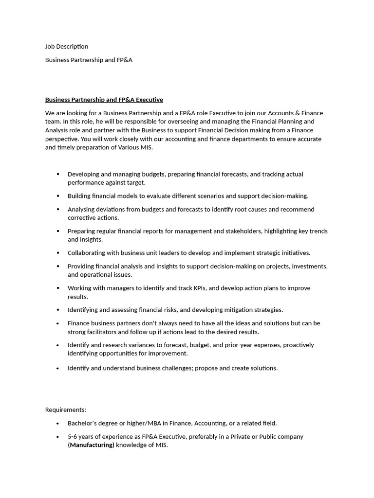 fp-a-executive-job-description-pdf