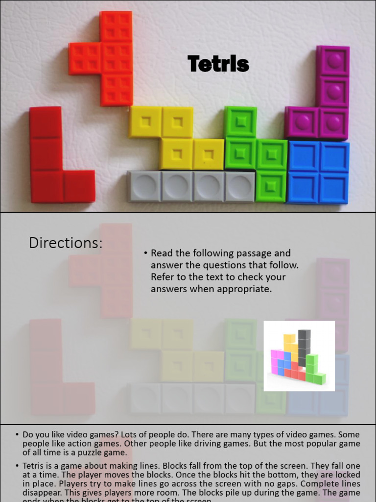 Reading - Tetris | PDF | Video Games | Gaming