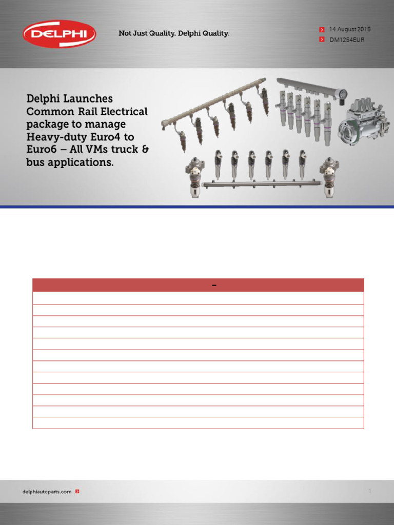 Delphi Heavy-Duty Electrical Package | PDF | Manufactured Goods ...