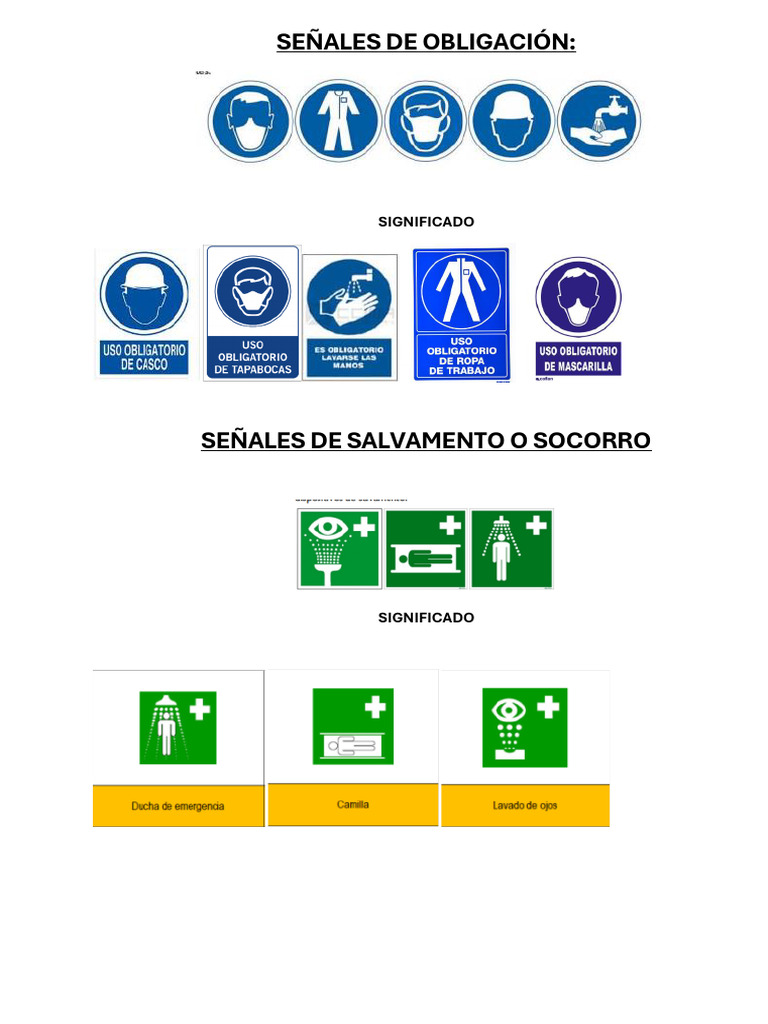 Señales de Obligación | PDF