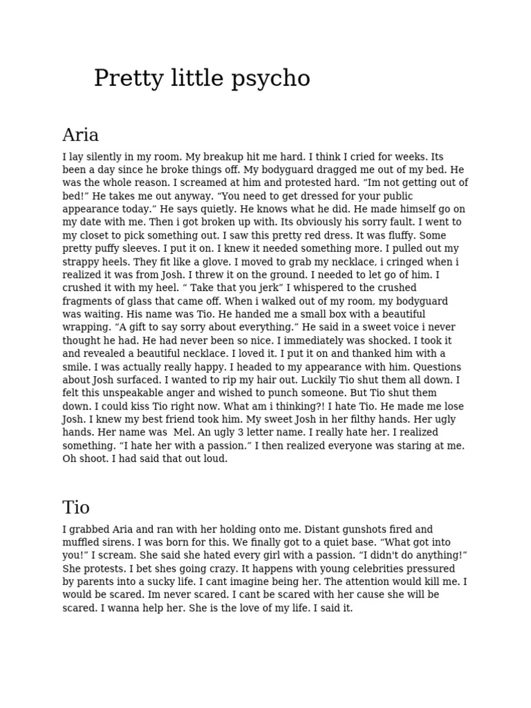 Pretty Little Psycho | PDF