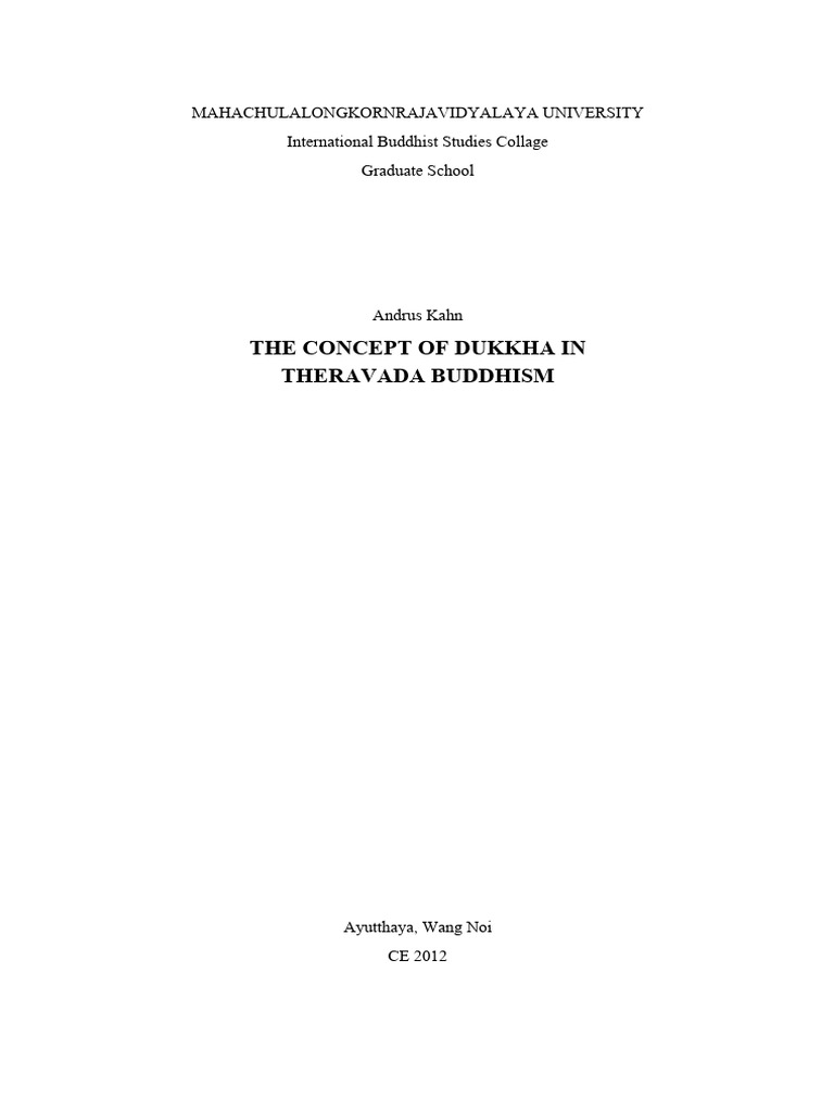 Understanding Dukkha in Buddhism | PDF | Moksha | Noble Eightfold Path