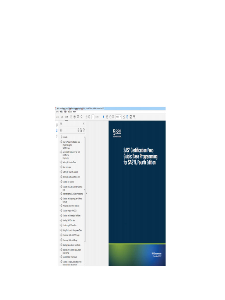 Original Pdf Sas Certification Prep Guide Base Programming For Sas9 Fourth Editionpdf
