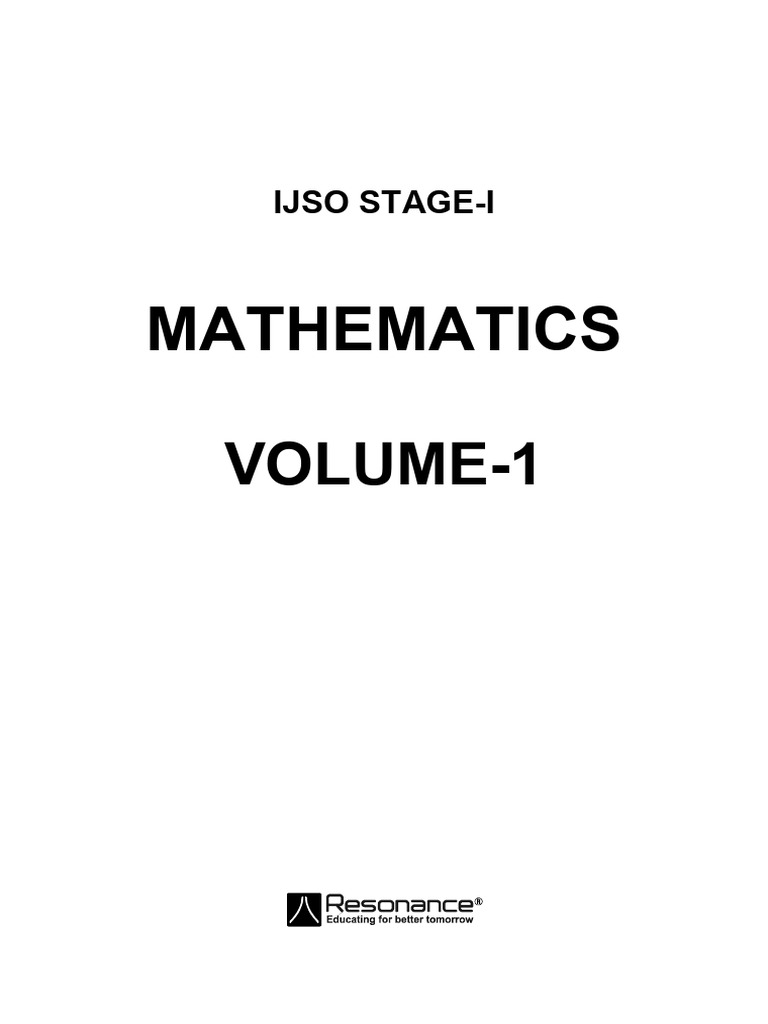 (24427)Sheet 1 Class Ix(Ijso) Mathematics e | PDF | Mathematical Concepts | Abstract Algebra