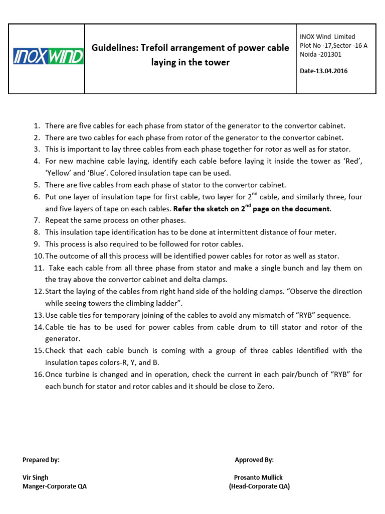 3.11 Power Cable-Tre Foil Arrangement | PDF | Power (Physics ...