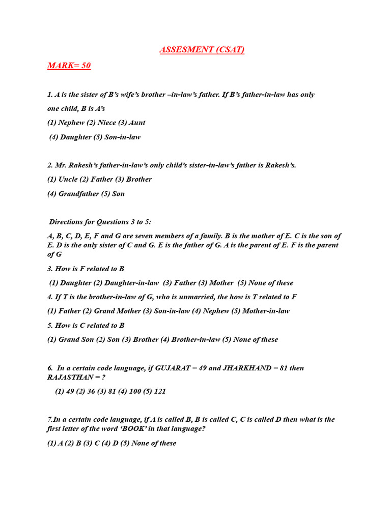 Family Relations and Coding Questions | PDF | Family | Youth