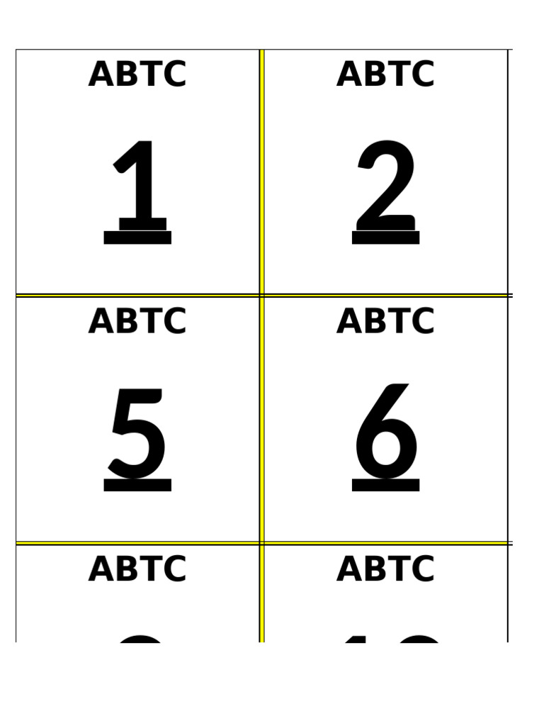 Abtc Number | PDF