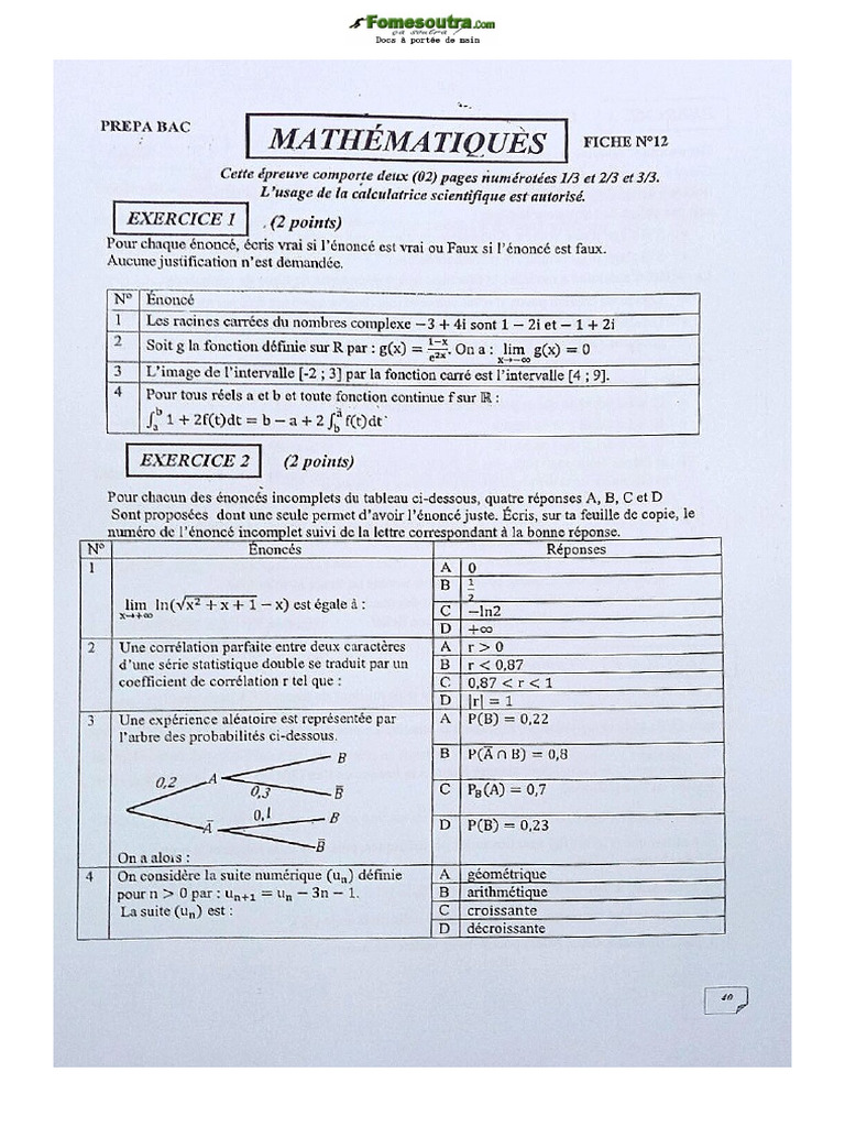 M TD Prepa | PDF