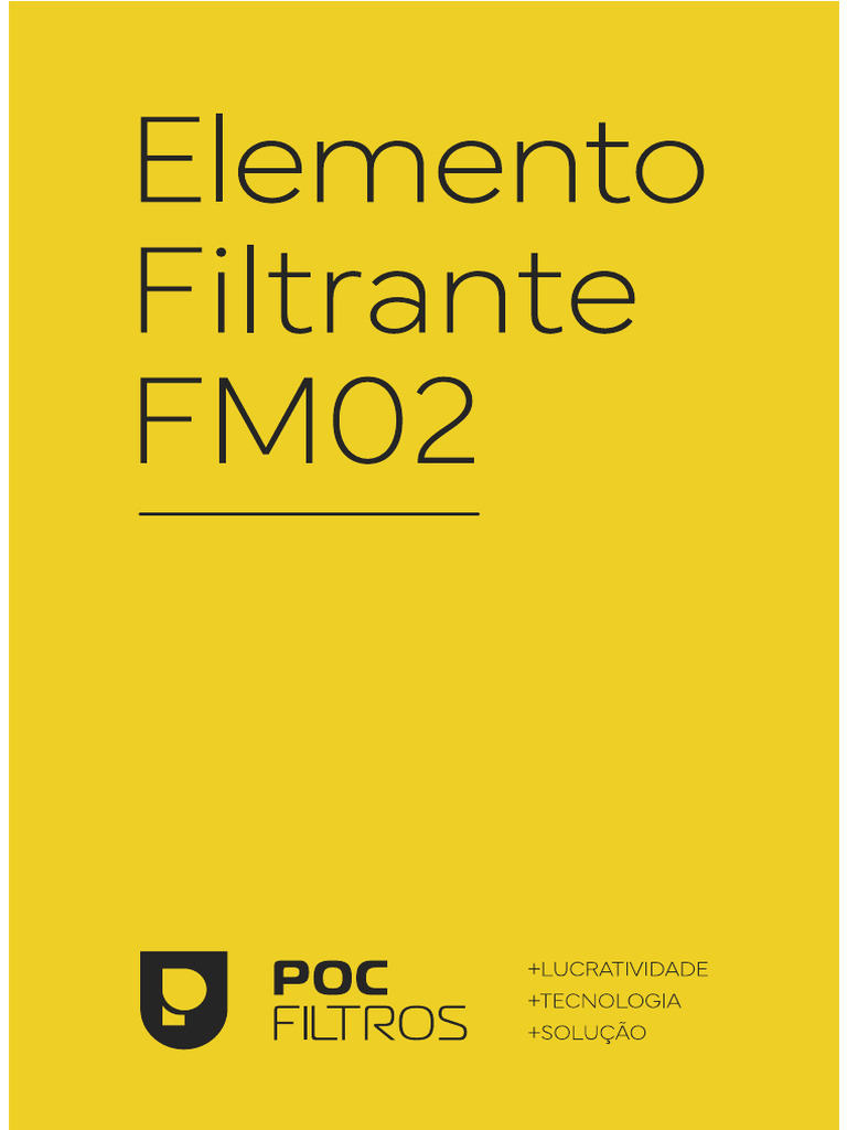 Ficha Técnica - Elemento Filtrante FM02 | PDF