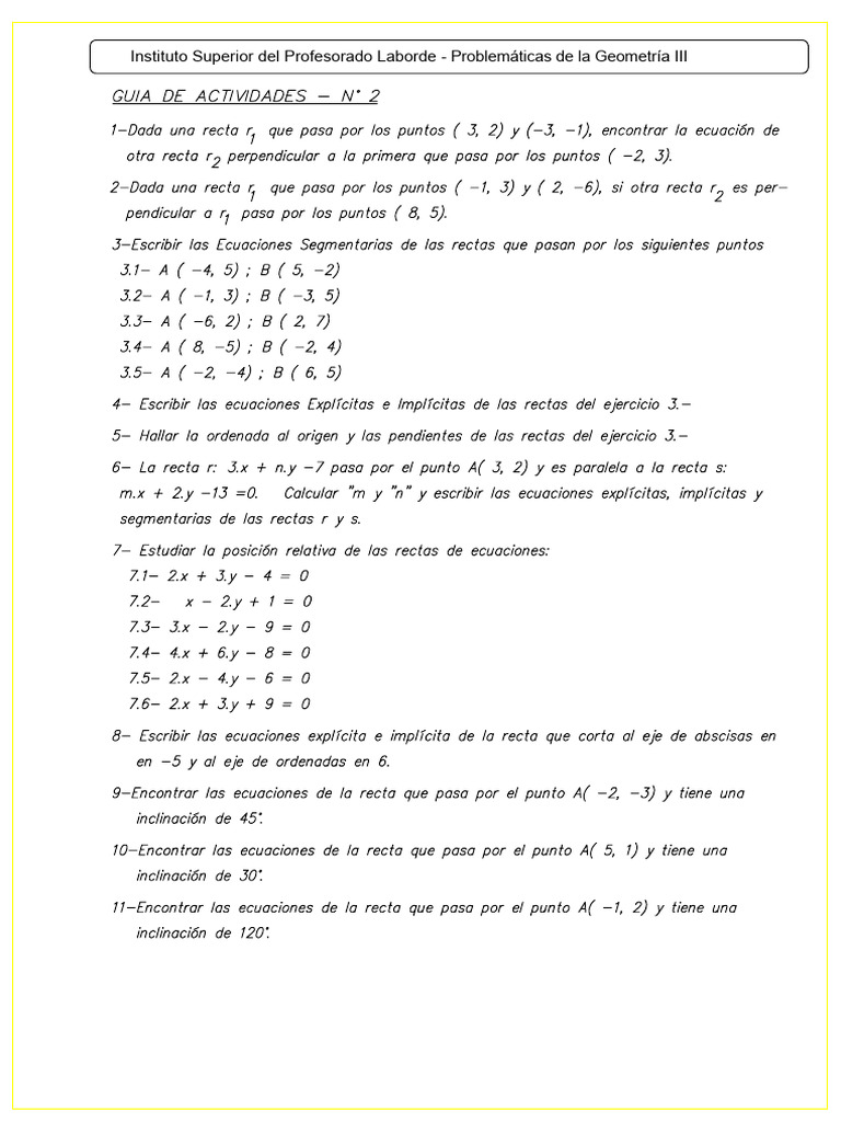 Geom 3 Actividad 2 | PDF