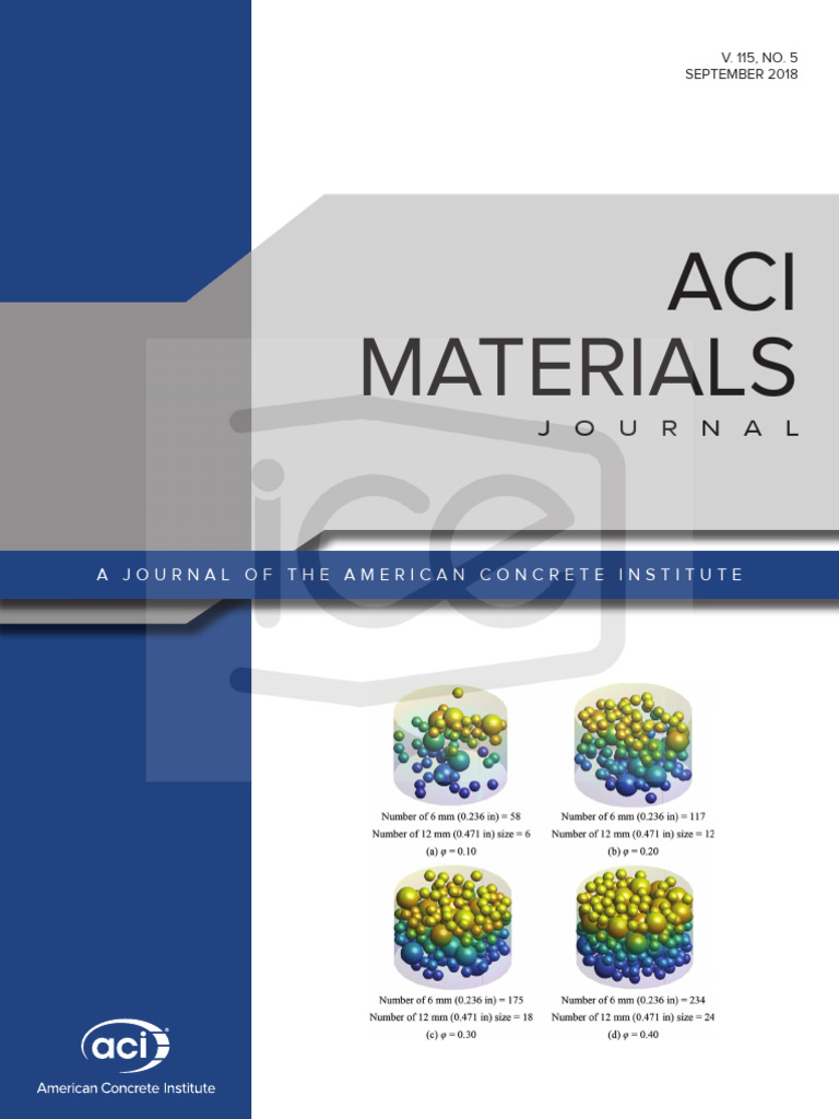 ACI Materials Journal Vol.115 N5 Set. 2018 | PDF | Concrete | Composite Material