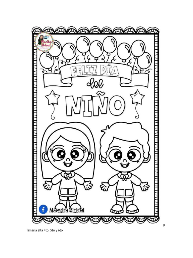 Actividad de Dia Del Niño | PDF
