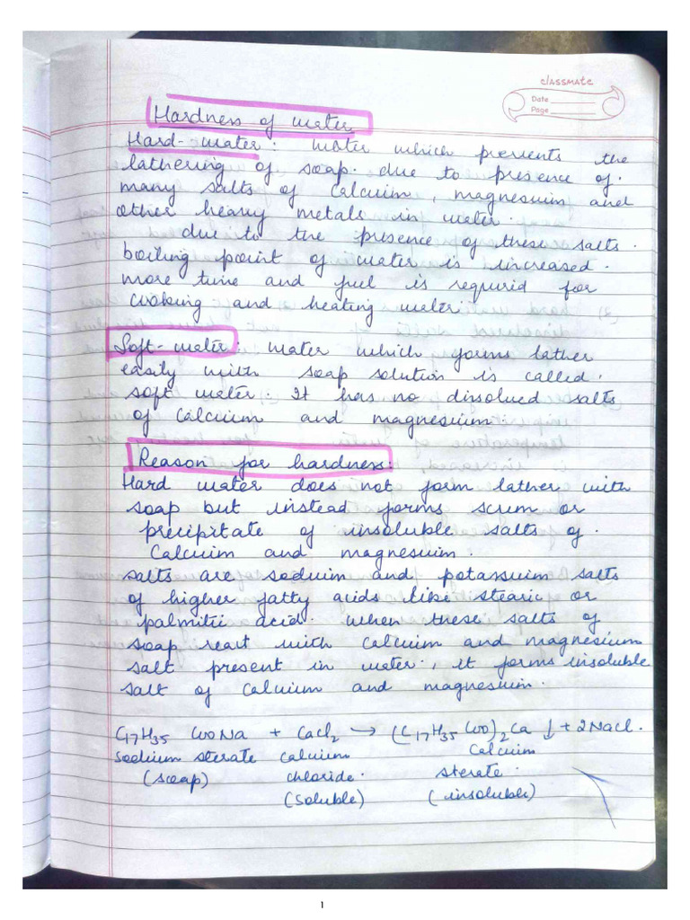 Water Chemistry | PDF