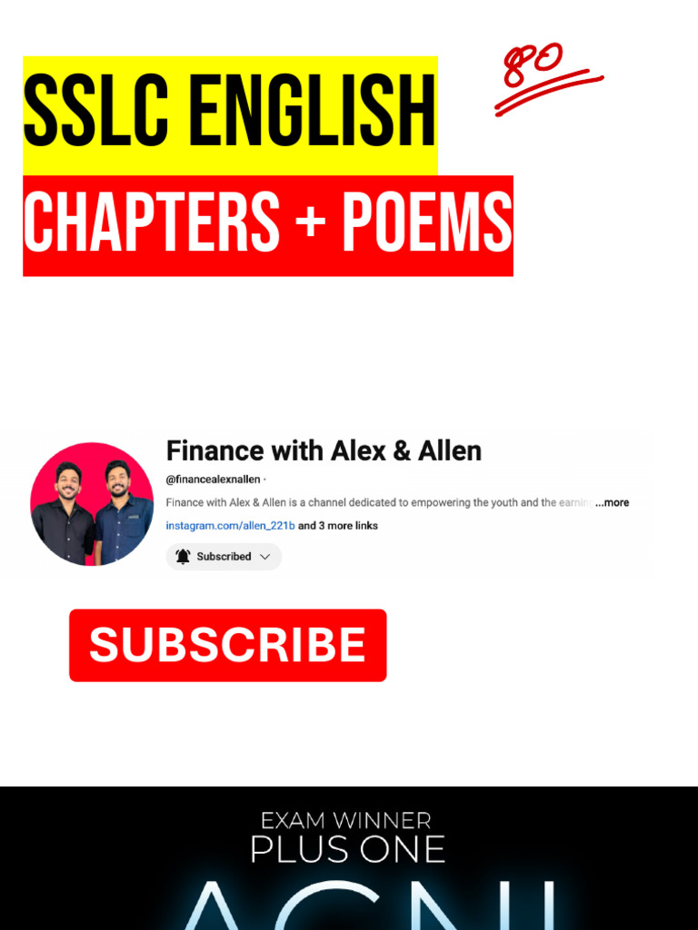 All Poems Notes Exam Winner | PDF | Poetry