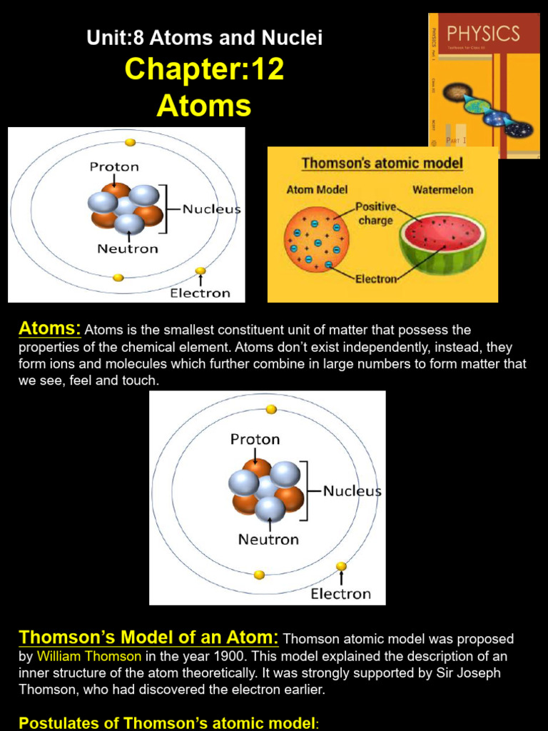 Day 00 Chapter 12 Atmos | PDF | Atoms | Atomic Nucleus