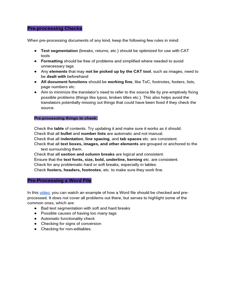 DTP COURSE-UNIT 2 - Pre-Processing | PDF